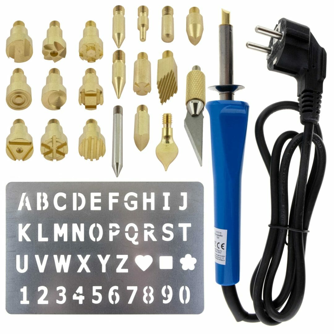 Pyrografie houtbrander set